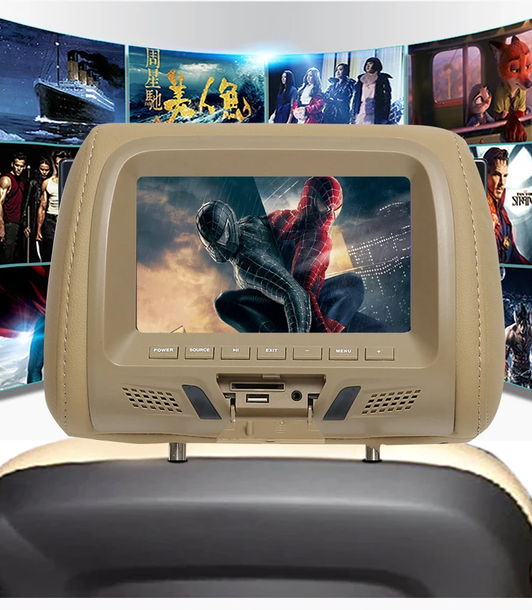 7inch Car Seat Back Headrest Player Monitor Mp5/av Car Headrest With ...