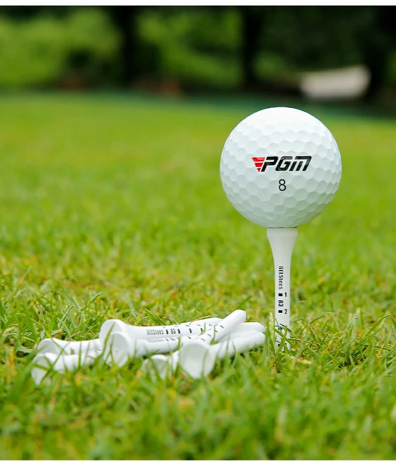 PGM QT029 30pcs one box white golf tees custom logo wood golf tee with ...
