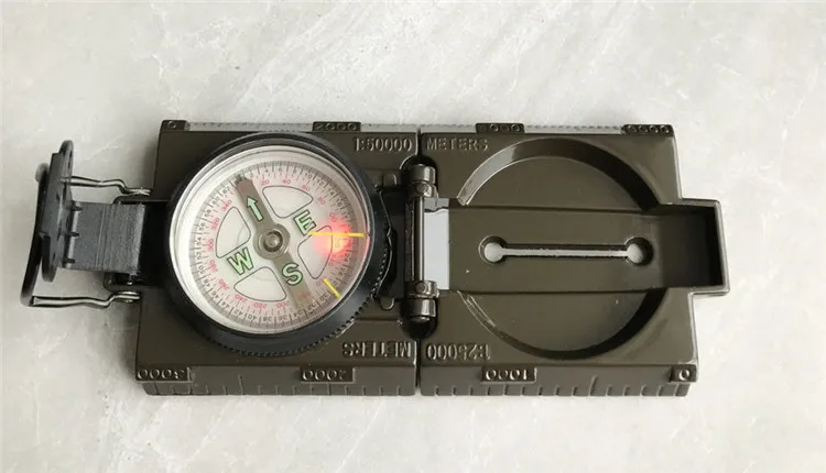 Multifunctional Waterproof Survival Lensatic Sighting Camping Compass ...