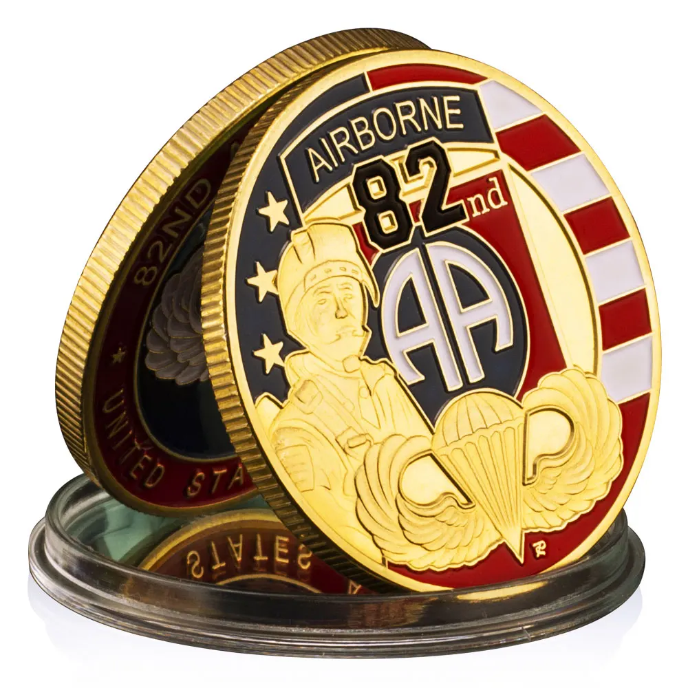 USA 82nd Airborne Division Challenge Coin United States Souvenir Gifts ...