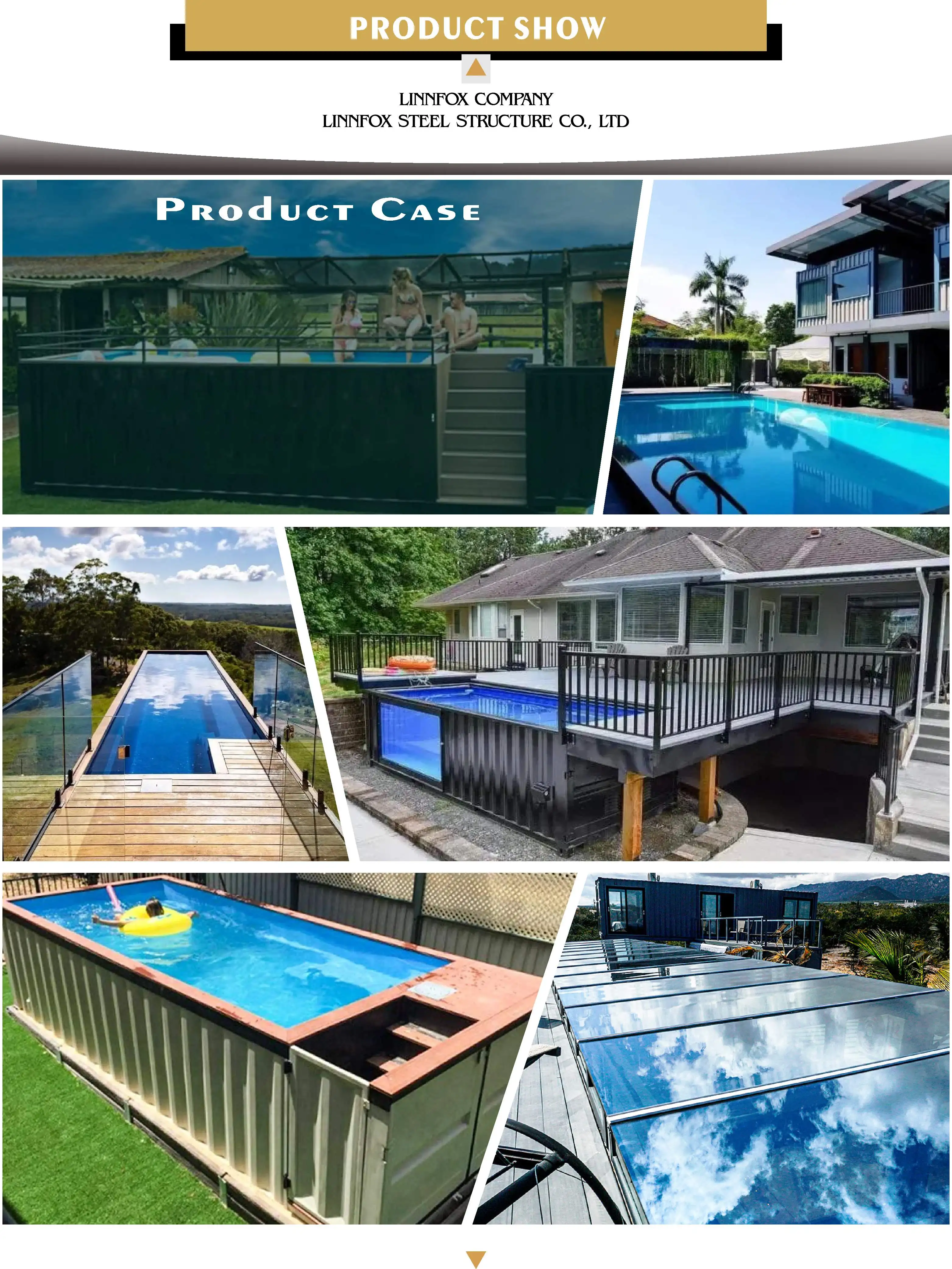 Easy Assembly Frp Prefab Swimming Pool Prefab Fiberglass Shipping ...