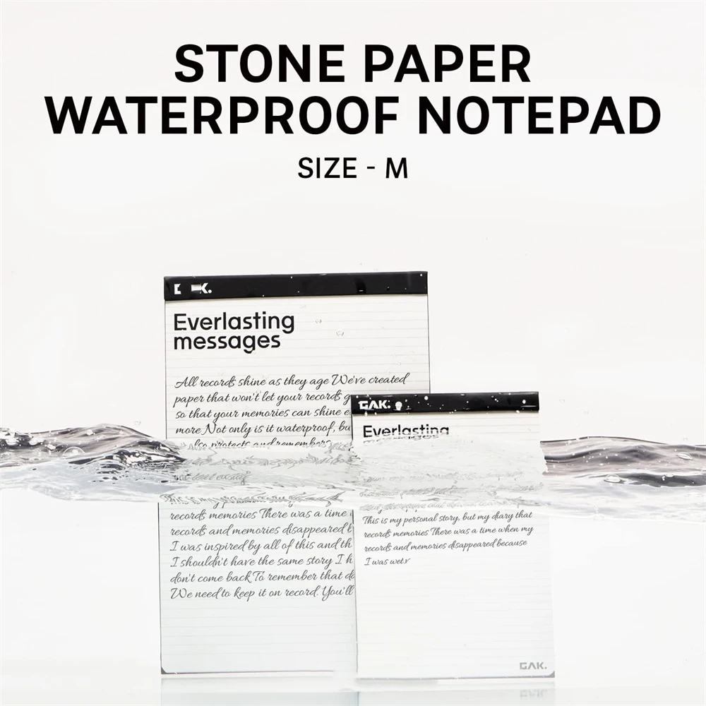 Customized Stone Paper Notebook - Waterproof Notepad A5