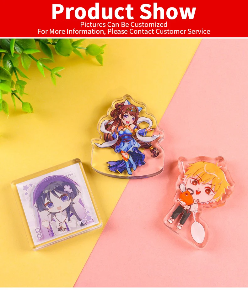 Custom Anime Acrylic Standees - Thick, Clear, and Versatile