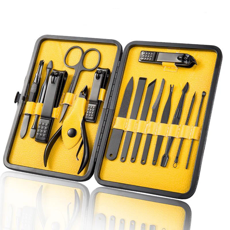 Stainless Steel Manicure Pedicure Set Finger Toe Care Tool Professional ...