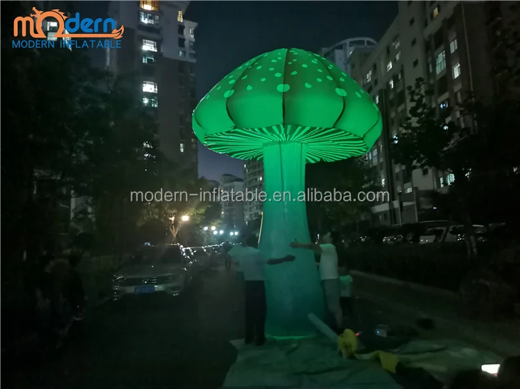 Custom Size Giant Inflatable Mushroom Model with LED Light