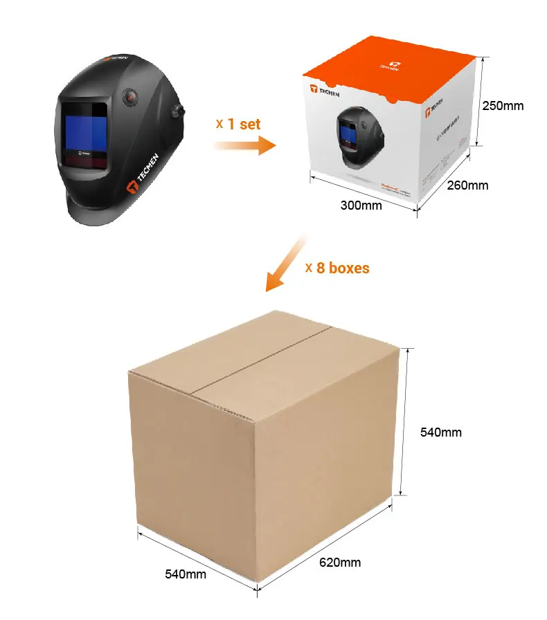 Adf815sg Imux Tm16 Tecmen Auto Darkening Welding Helmet Solar Shade 5-8 ...