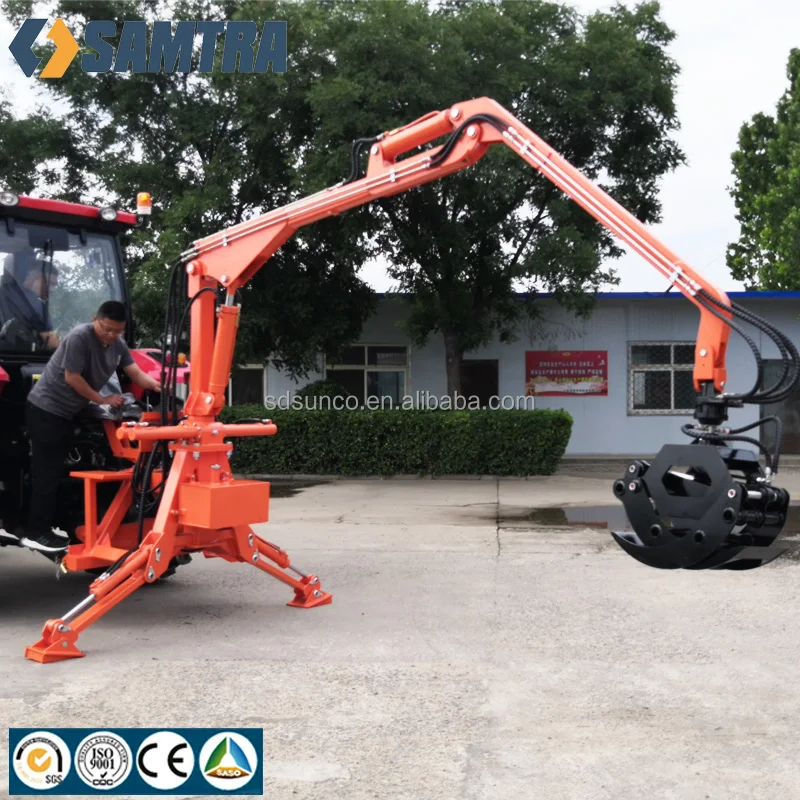 Factory!! Forest Machinery Log/ Timber Crane with Grabber Use in ...