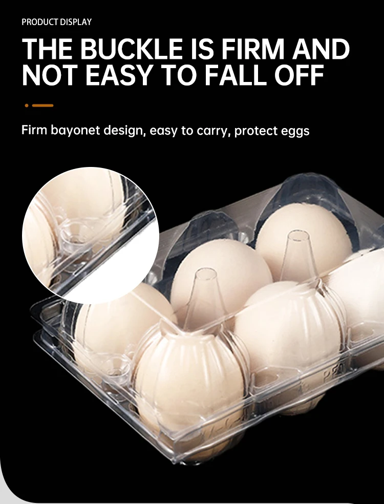 Different Hole Clear Blister Plastic Egg Tray Clamshell Packaging For ...