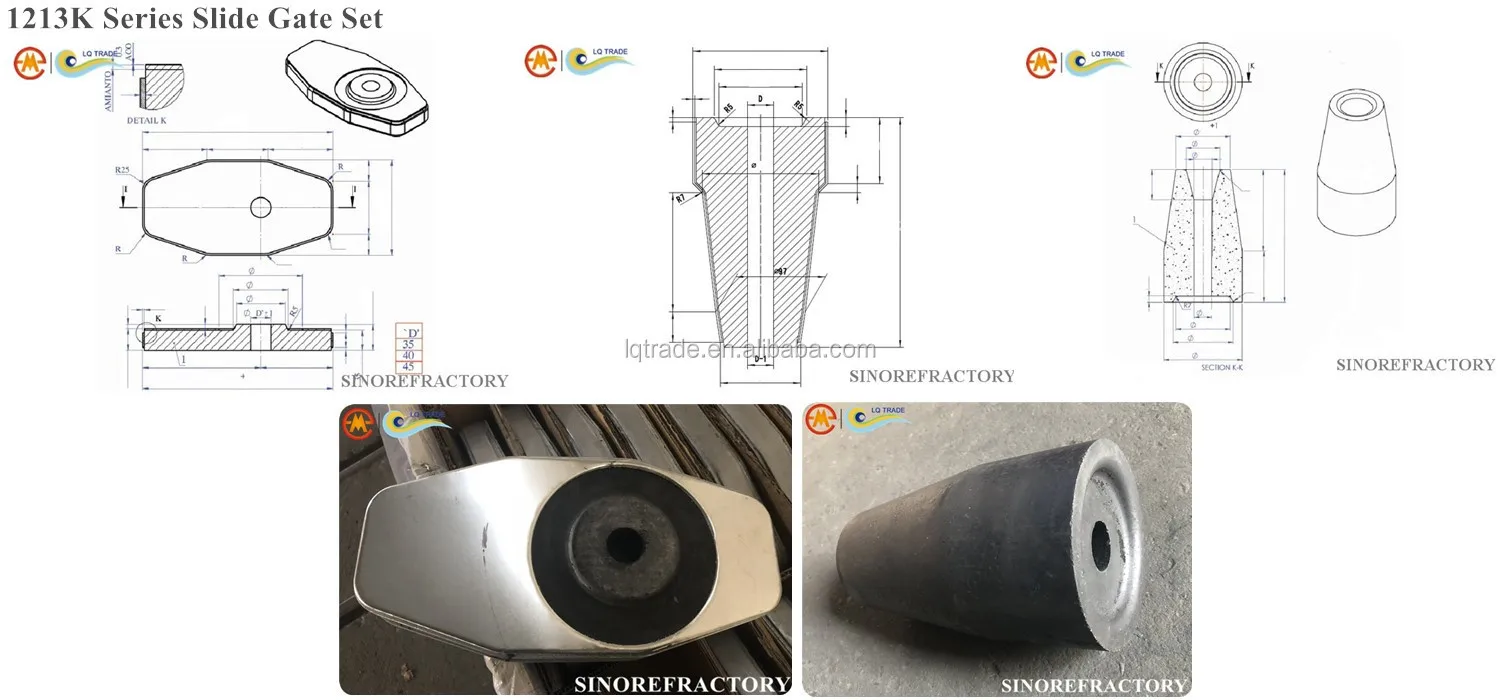 1213k Nozzle Bricks For Sliding Gate - Buy Slide Gate Plate Slide Plate ...