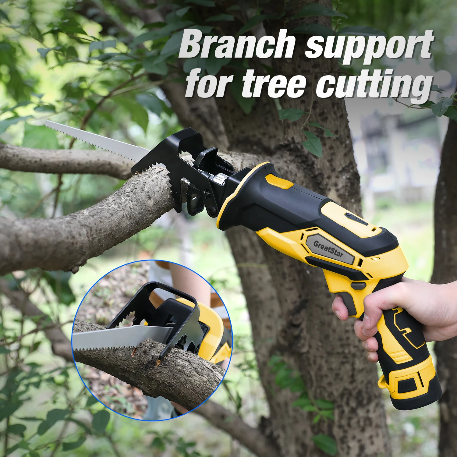 Greatstar 12V Cordless DIY Reciprocating Saw - Precision Cutting