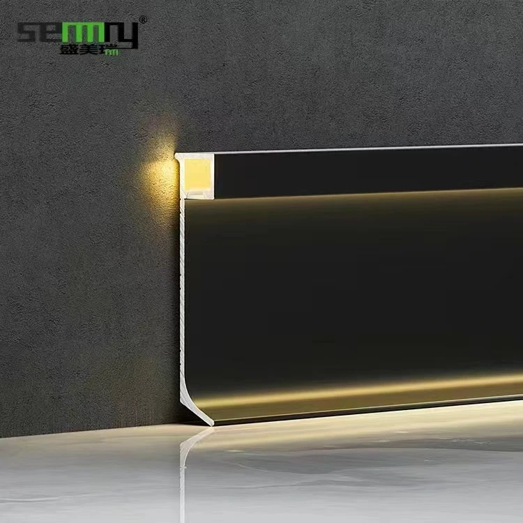 Hot Selling 40/60/80mm Aluminum Alloy Strip Led Skirting Board Aluminum ...