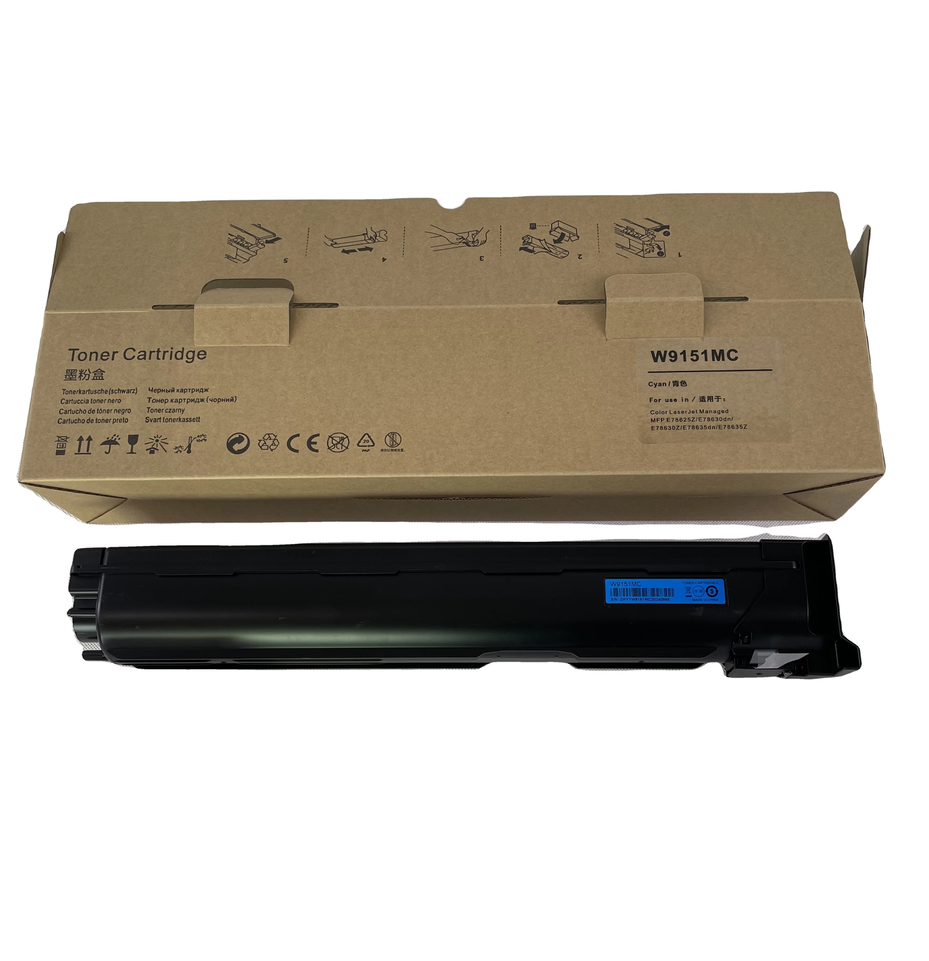 HP Color for Laserjet Managed MFP E78625Z & Compatible Toner Cartridges