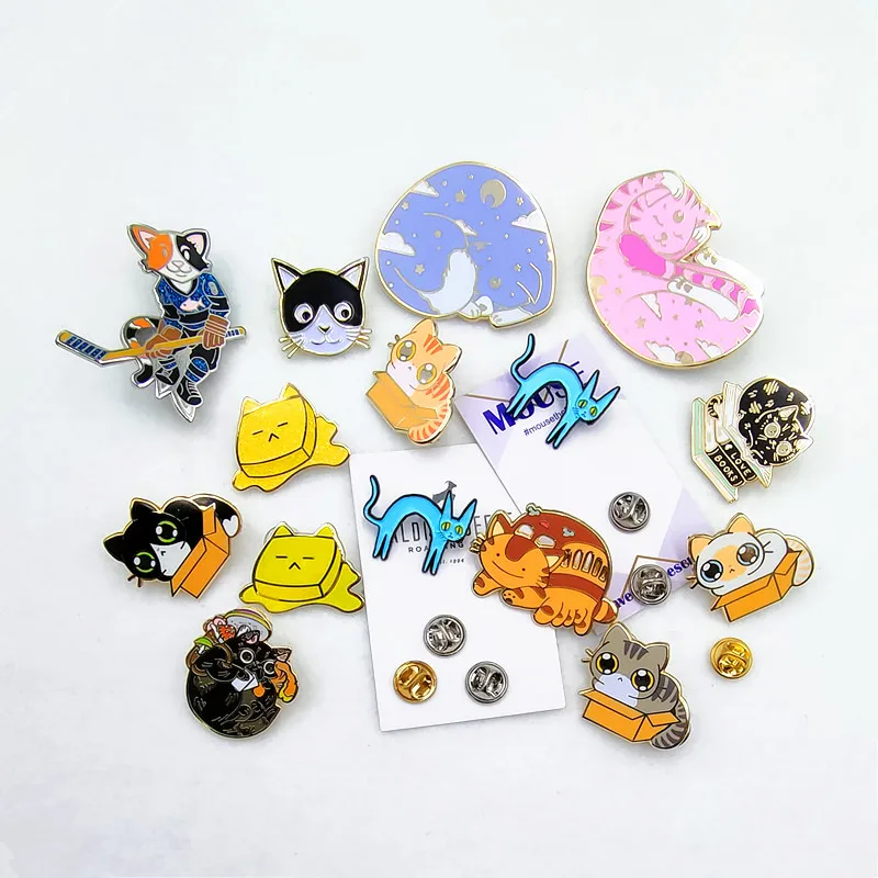 Factory Manufacturer Custom Badge Shape Cartoon Animal Lapel Pin Maker ...