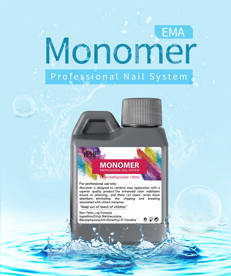 500ml/1000ml/1 Gallon Monomer Acrylic Nail Liquid Ema Acrylic Liquid ...