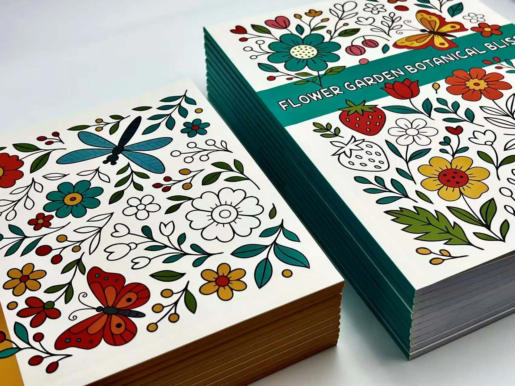 Hot Sale Custom Hardcover Paper A5 Coloring Book Printed Drawing for ...