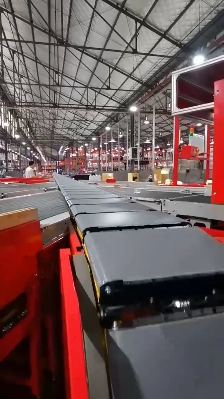 China Professional Design Cross Belt Sorting Conveyor Machine Cross ...