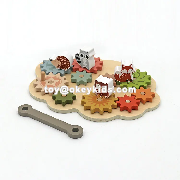 New Design Educational Diy Wooden Spinning Gears Toy For Kids W13e242 ...