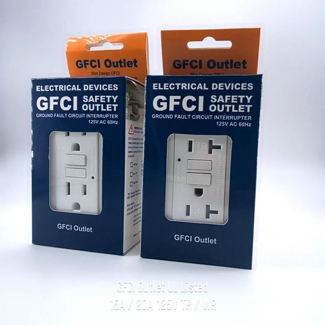 Gfci Tr 15a 125v Ac American Ground Fault Circuit Interrupter Duplex ...