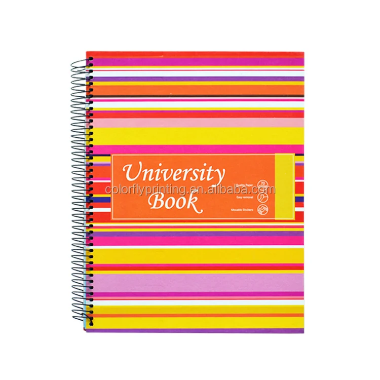 High Quality A4 Spiral University Notebook Custom Notebook Printing For ...