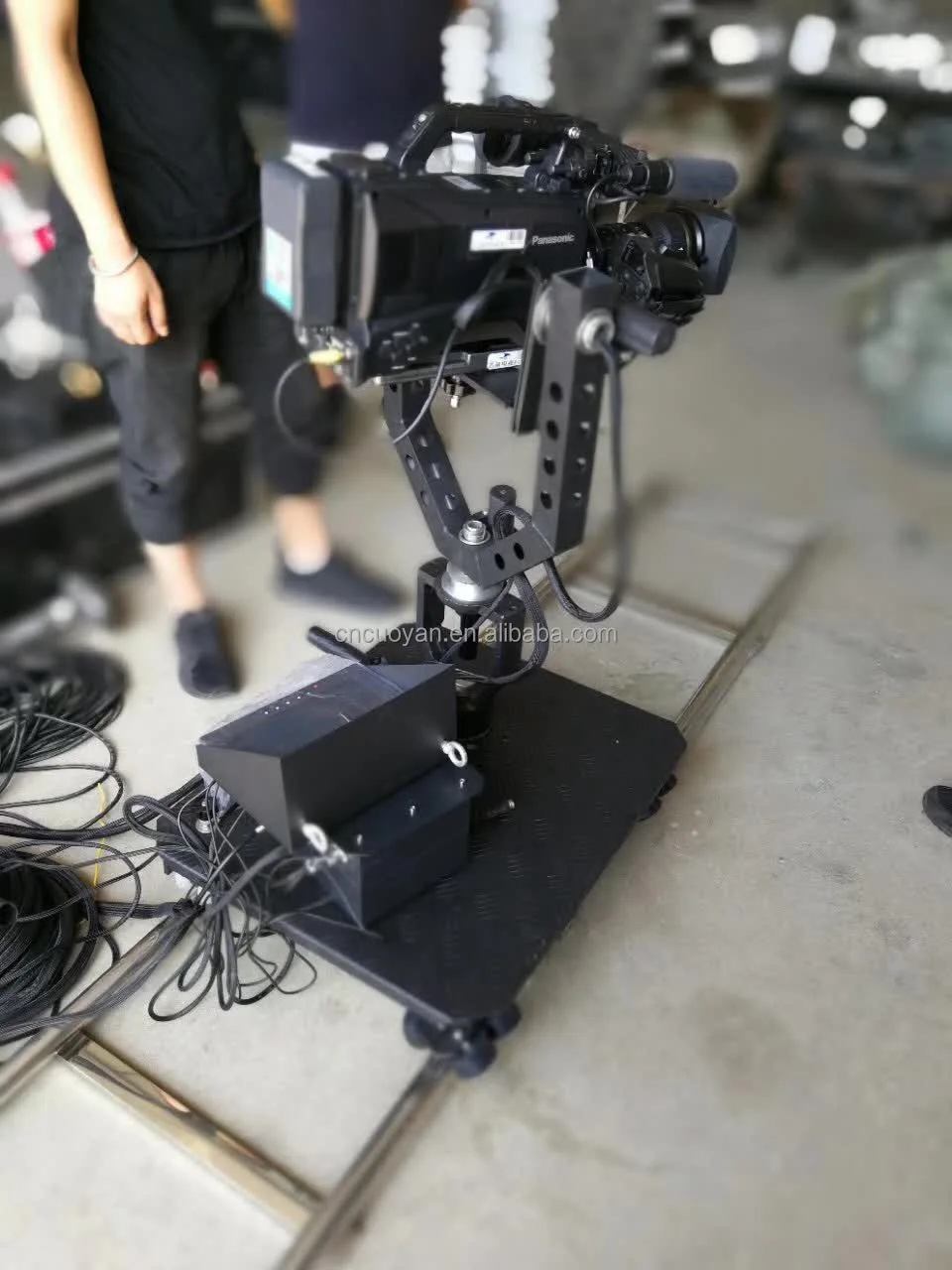 Full Kit Motorized Camera Track Dolly With Inverted Motorized Pan Tilt ...