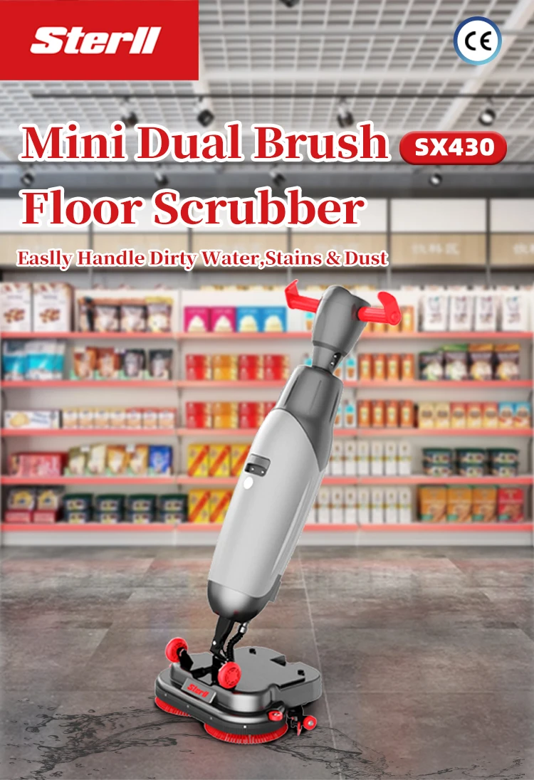 High Click Hand Push Mini Type Automatic Floor Cleaning Machine ...