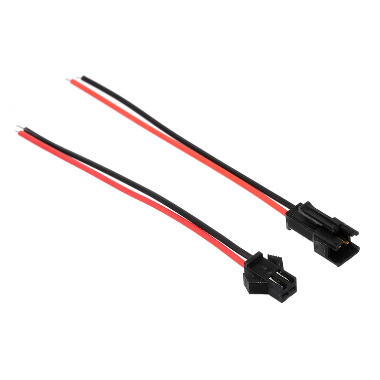 Male and Female JST SM Cable Connectors 2 Pin with 135 mm Electrical ...