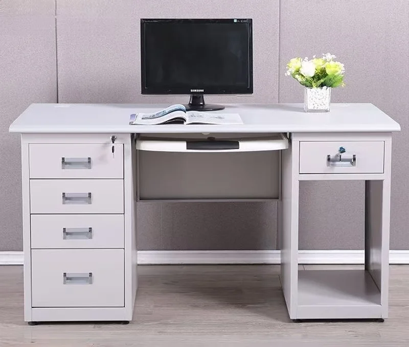 Modern Single Minimalist Person Office Desk with Safety Lock Commercial ...