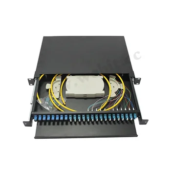 19 Inch Rackmount Lc Duplex Full Loaded Fiber Patch Panel 1u 24 Ports ...