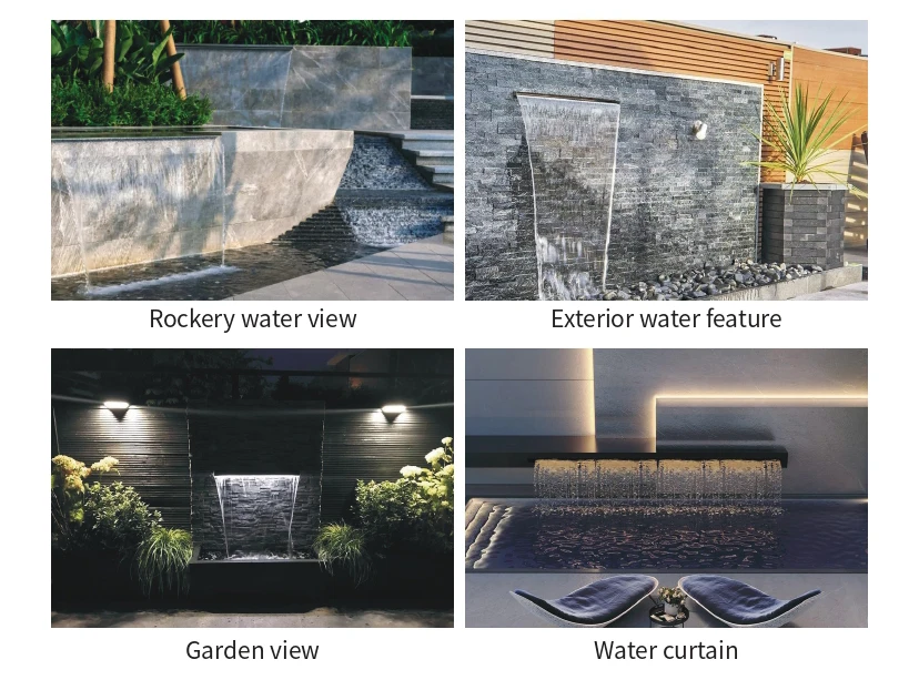 Customized Stainless Corten Steel Pond Waterfall Fountain