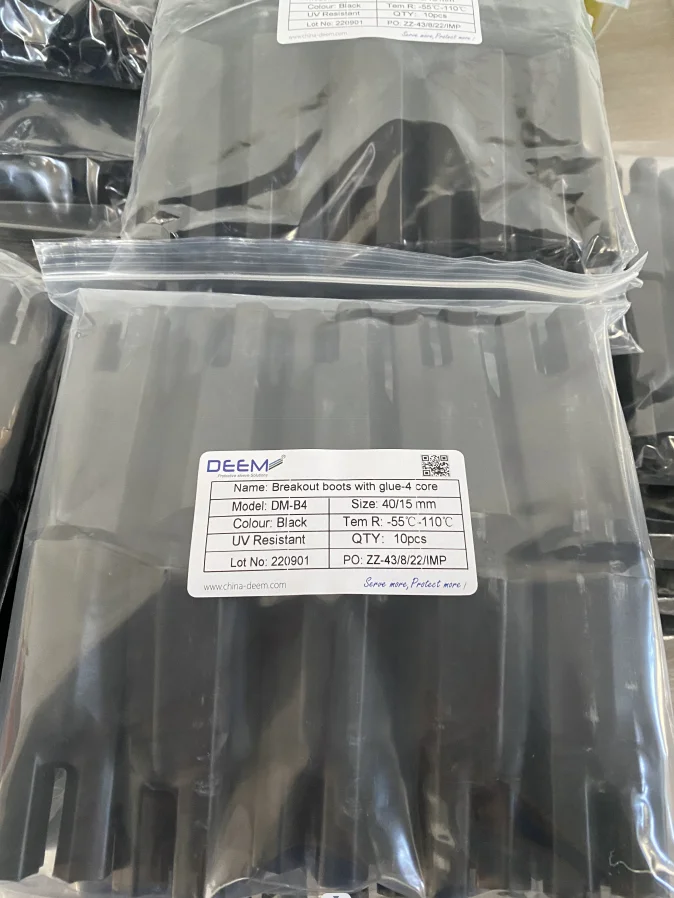 Deem 3 Cores / 4 Cores Heat Shrink Breakout Boot Cable Organizer Cable ...