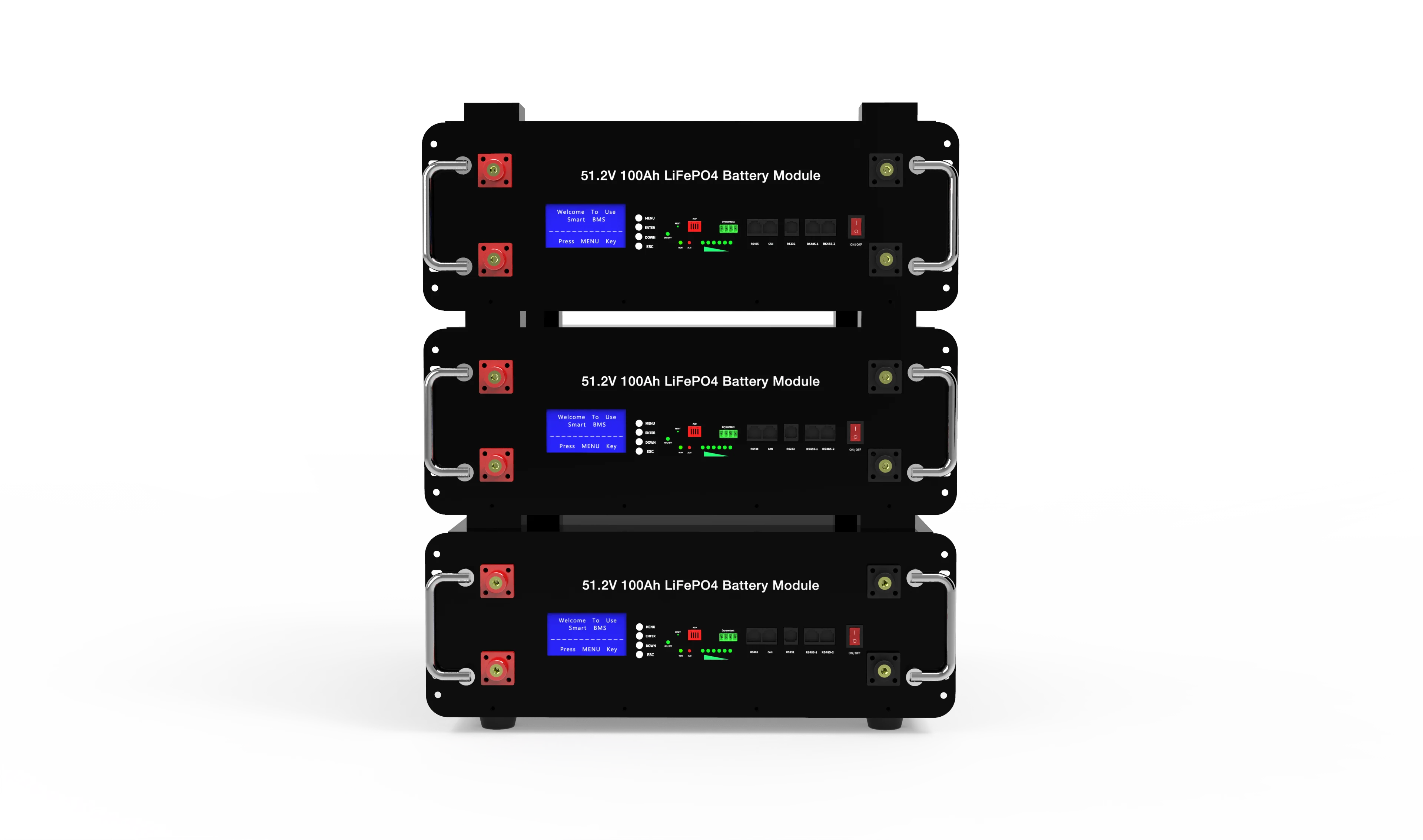 Rack-mounted Battery 5kwh 51.2v 100ah Solar Lithium Battery 48v Lifepo4 ...