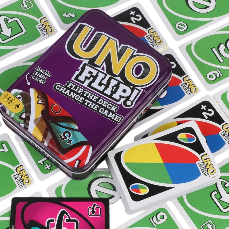 Unos Flip Dos H2o Wild Phase 10 Cards Game In Storage Tin Box Cartoon Pikachu Family Camping ...