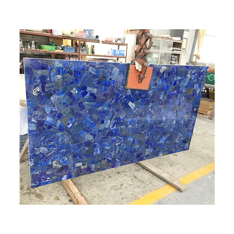 Polished Lapiz Lazuli Slab - Blue Black Galaxy Decoration