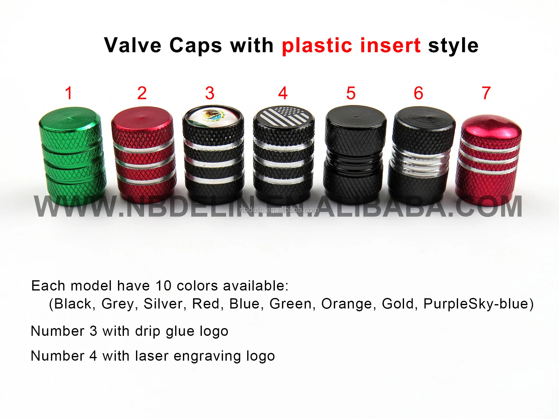 American Flag Air Valve Caps - Durable and Corrosion Resistant