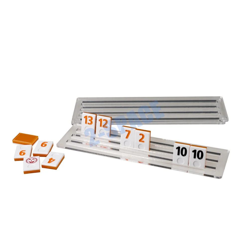 Eco-friendly Acrylic Rummy Game Set - Customizable Color