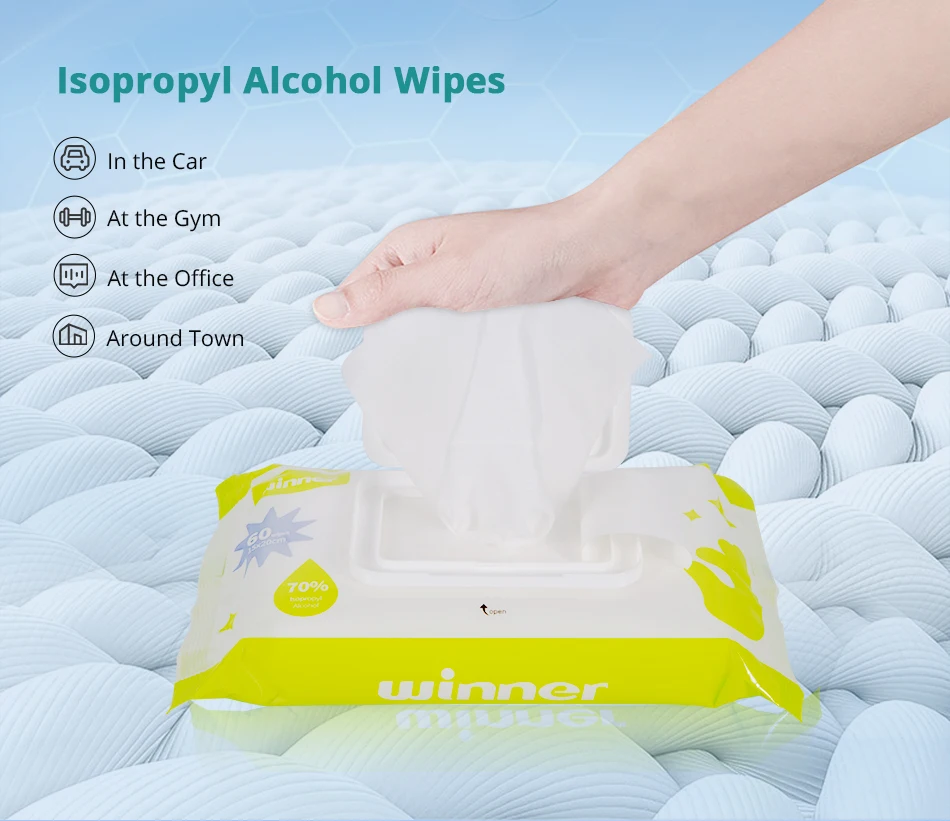 Winner Private Label Disposable Isopropyl Alcohol Cleaning Wipes ...
