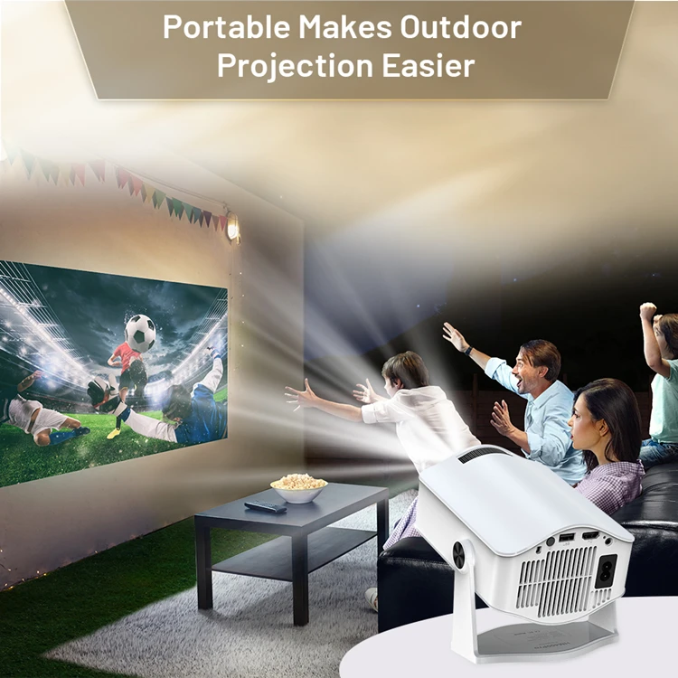 2025 HM400 PRO Android 11 Portable Projector - 180 ANSI Lumens