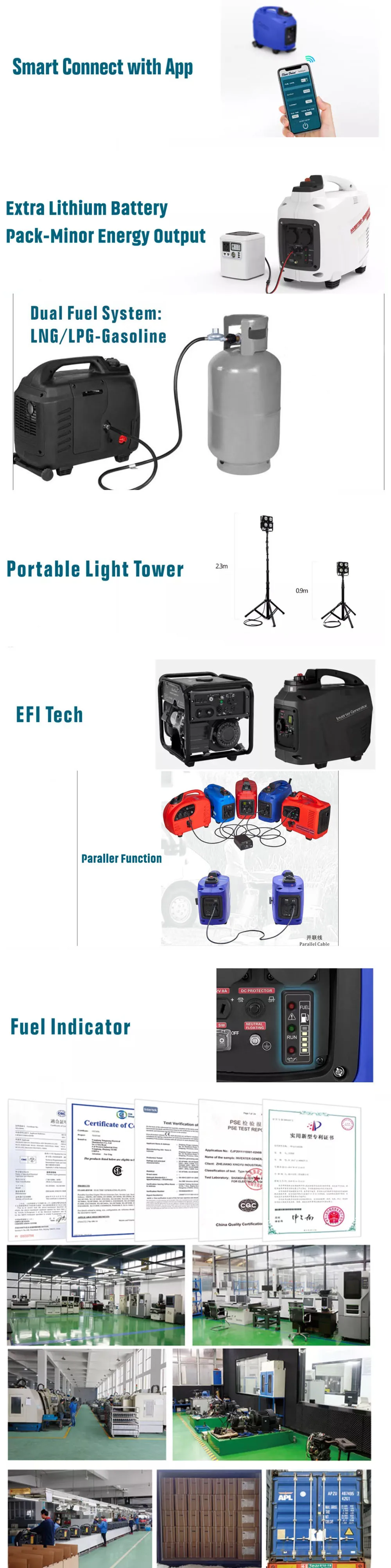 Portable Butane Gasoline Generator Silent Gas Tank Butane Generator 1 ...
