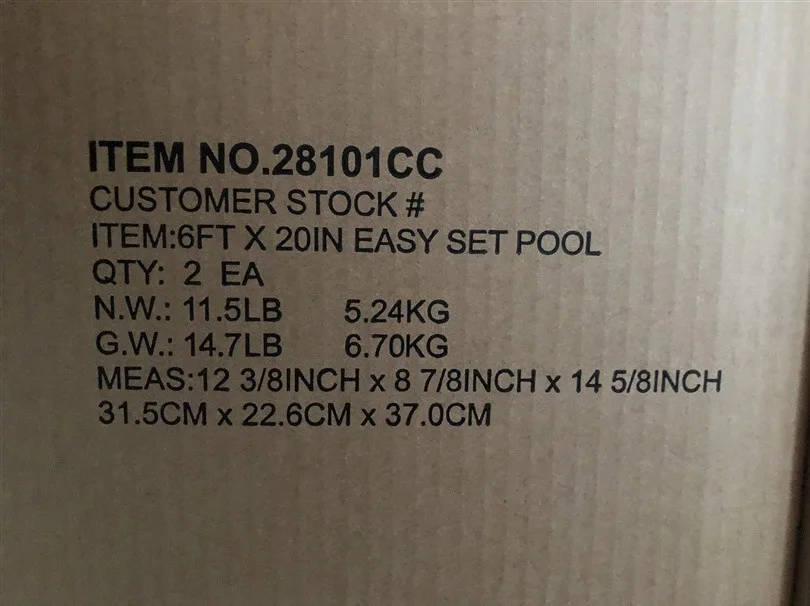 Intex 28101 6英尺x 20英寸夏季简单充气游泳池游泳池儿童游泳池 - Buy Intex游泳池,地上游泳池,Pvc游泳池 ...