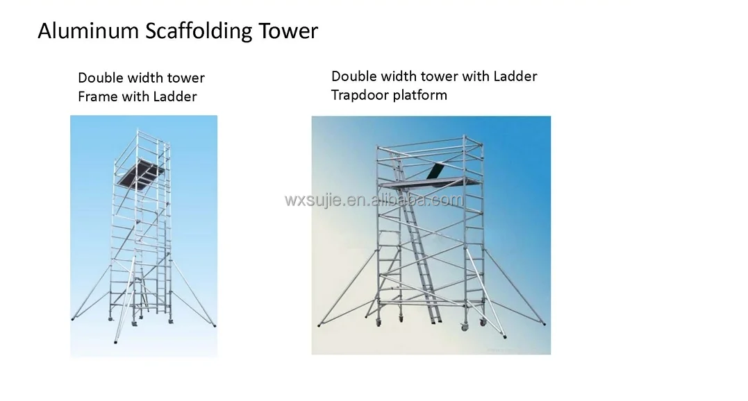 Aluminum Scaffolding Tower 6061-T6 - Portable & Corrosion Resistant