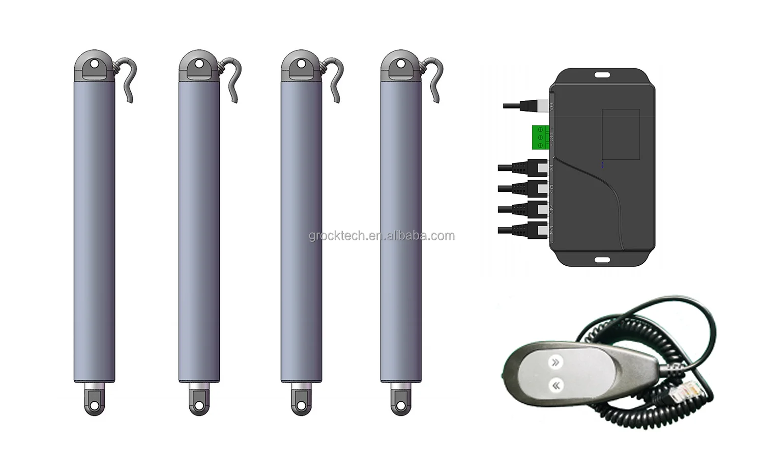 In-line Type 50-1000mm Tubular Electric Actuator With Limit Switch And ...