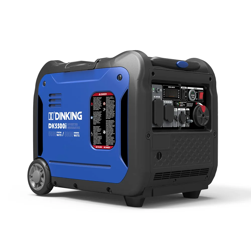 Dinking 5kw Button Auto Start Inverter Oil Power Generator For Camping ...
