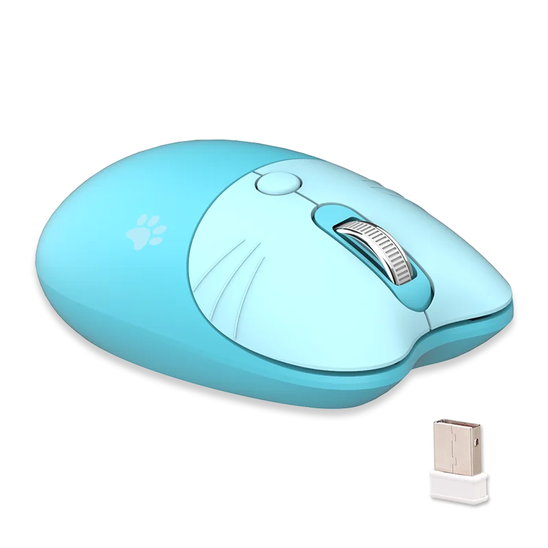 2024 Cute New Design Ip Optical Mouse 2.4ghz Wireless Cat Shape Mouse ...