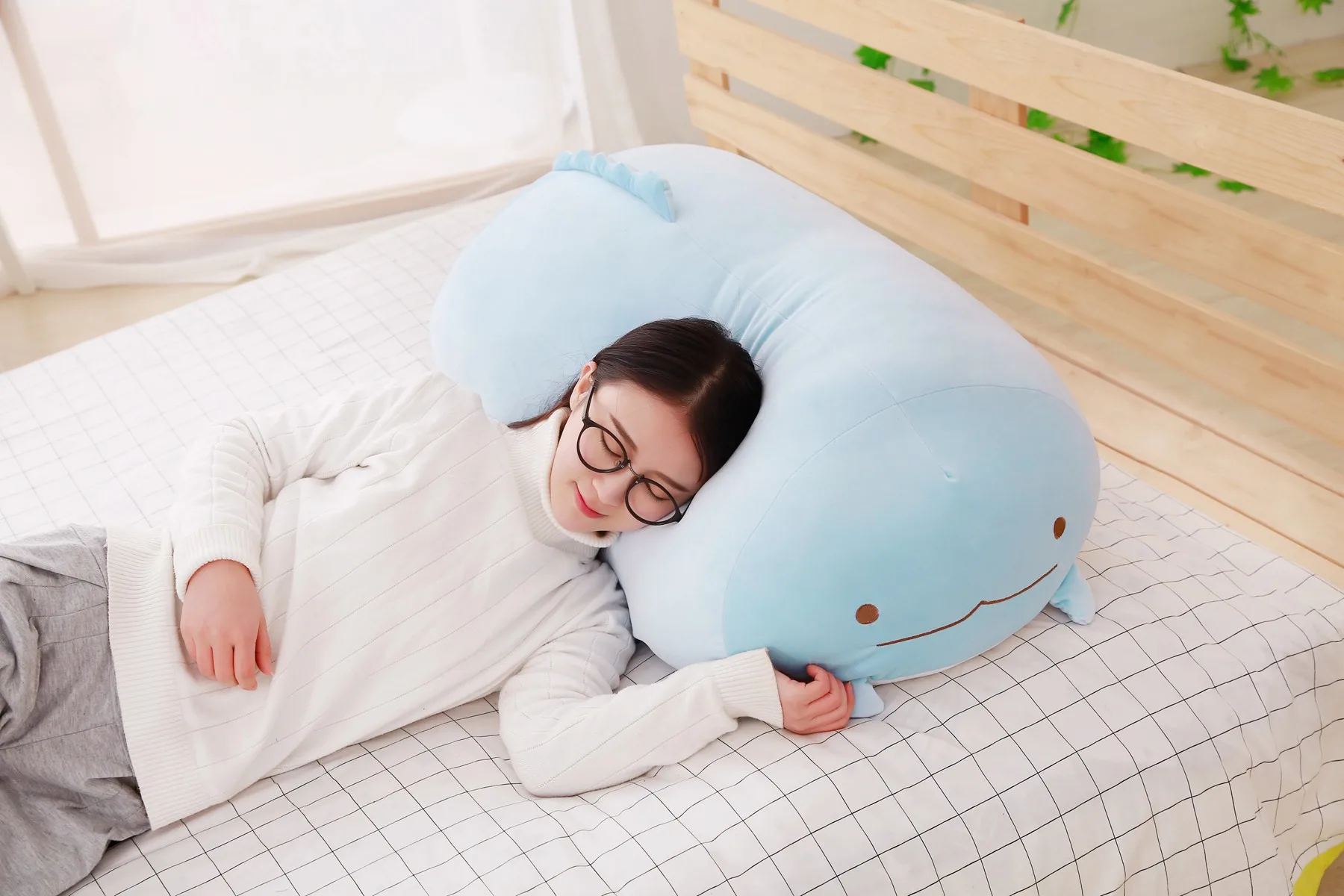 Cute Soft Big Size Stuffed 30cm 60cm 90cm Hugging Pillow Cushion Sofa ...
