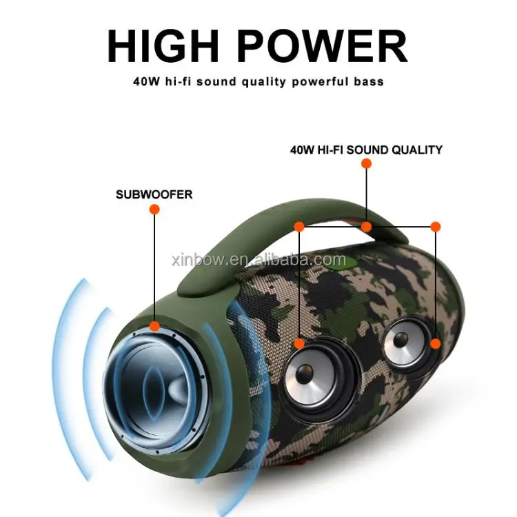 LED Super Boombox X3 Pro - Portable Outdoor Bluetooth Speakers