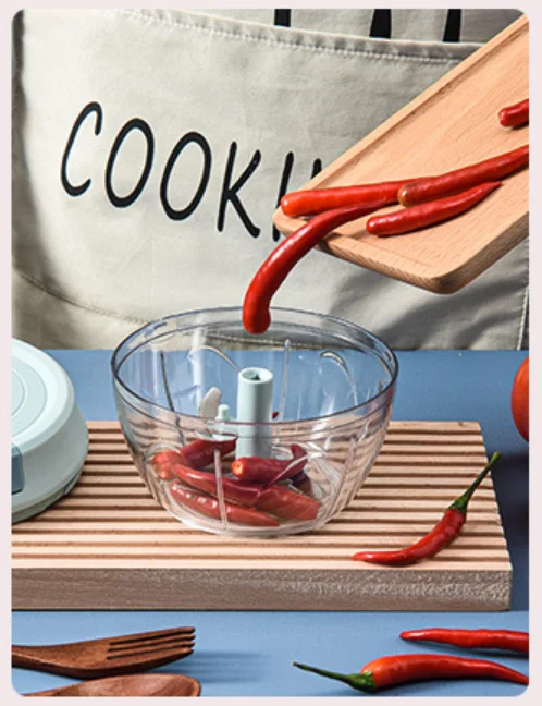 Mini Kitchen Gadgets - Manual Garlic & Vegetable Chopper