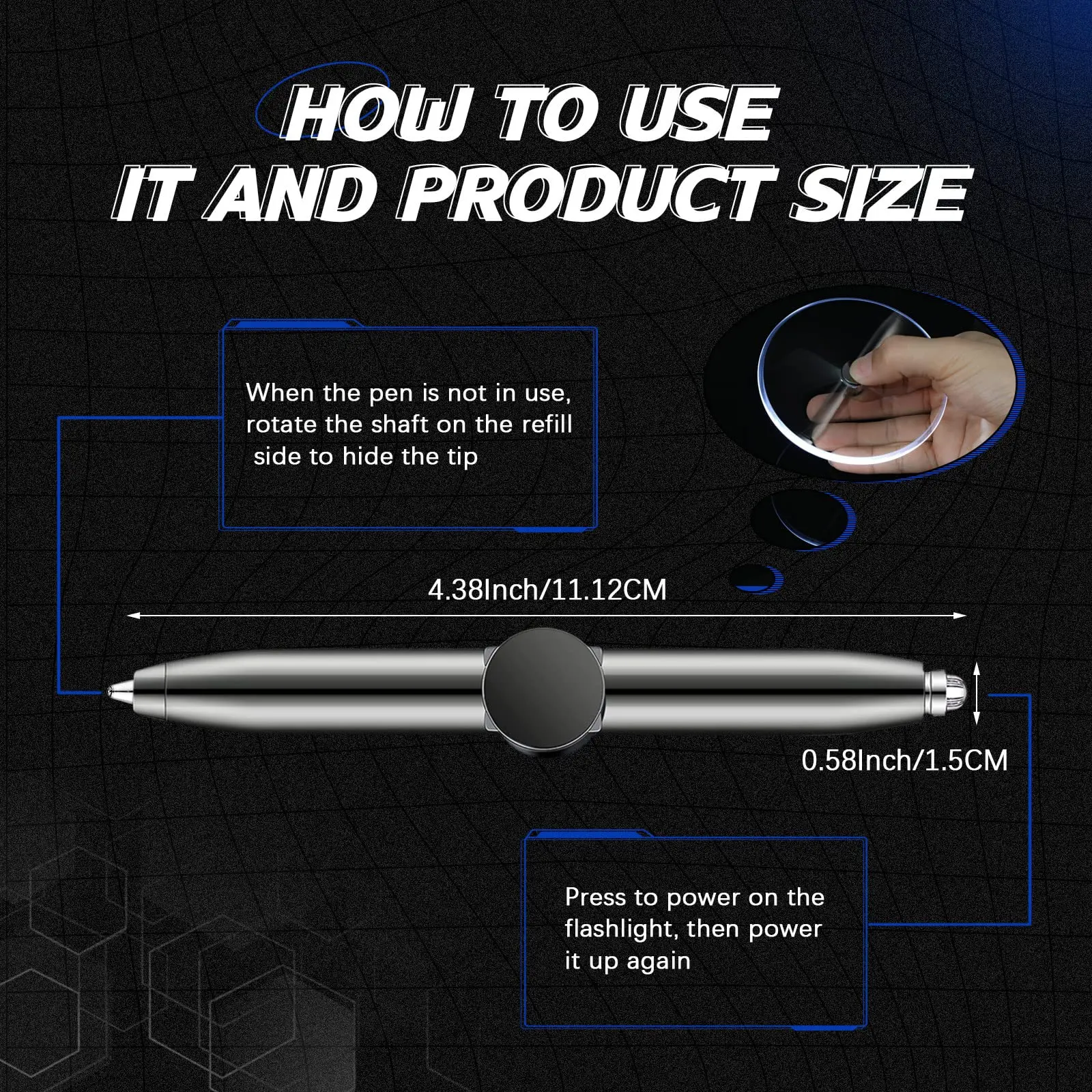 Multiple Color Options Autism Adhd Special Novelty Kids Spinner Fidget ...