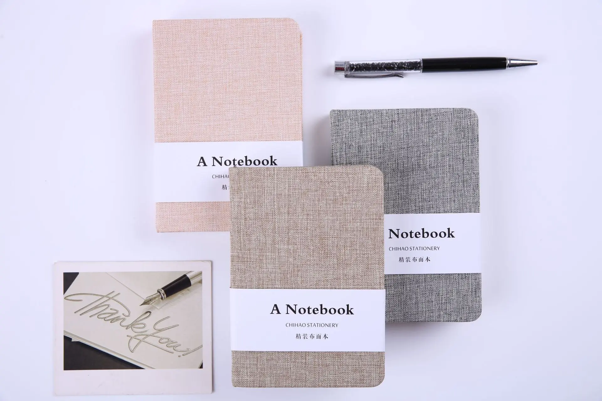 Wholesale A6 B6 Linen Notebook - Fancy Fabric Hardcover