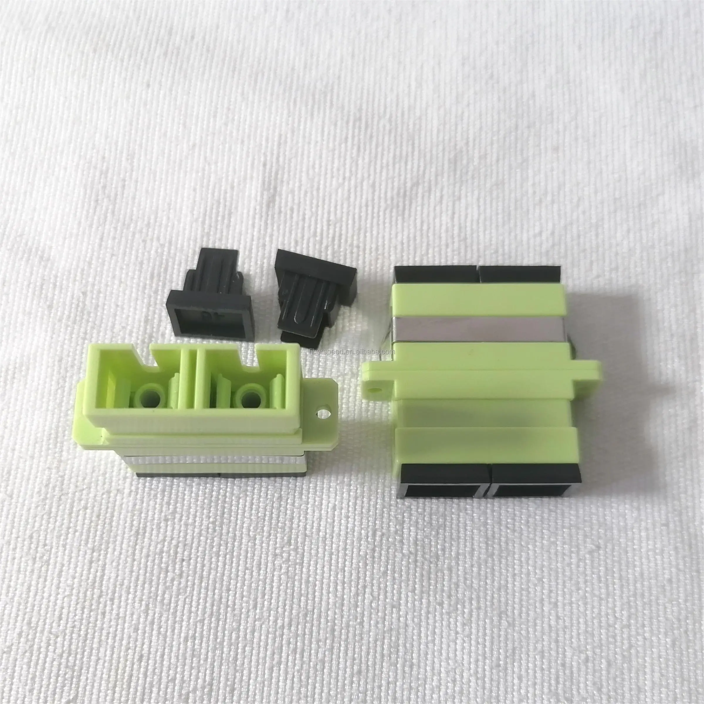 SC Duplex OM5 Optical Fiber Adapter Flanged SC Mid Coupler Ftth Coupler ...