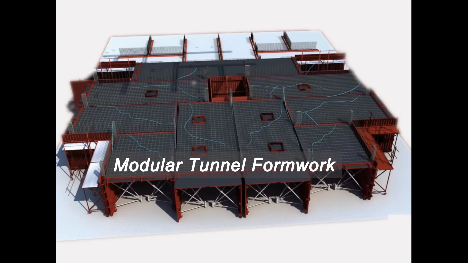 Concrete Tunnel Formwork System Effective Wall And Slab Tunneling Formwork For Cellular ...
